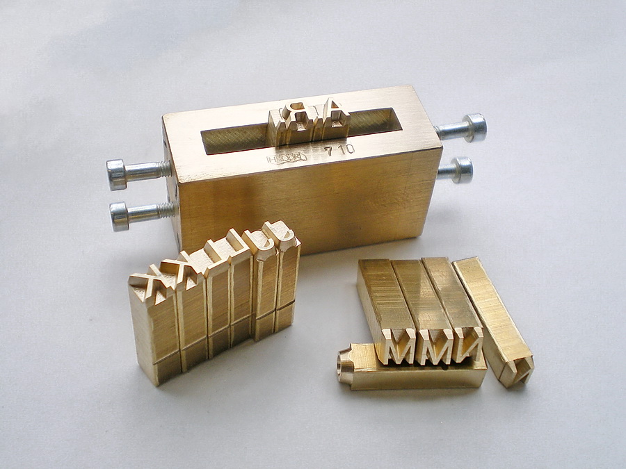 Embossing Alphabets - Type Sets - HOER GRAVIERTECHNIK